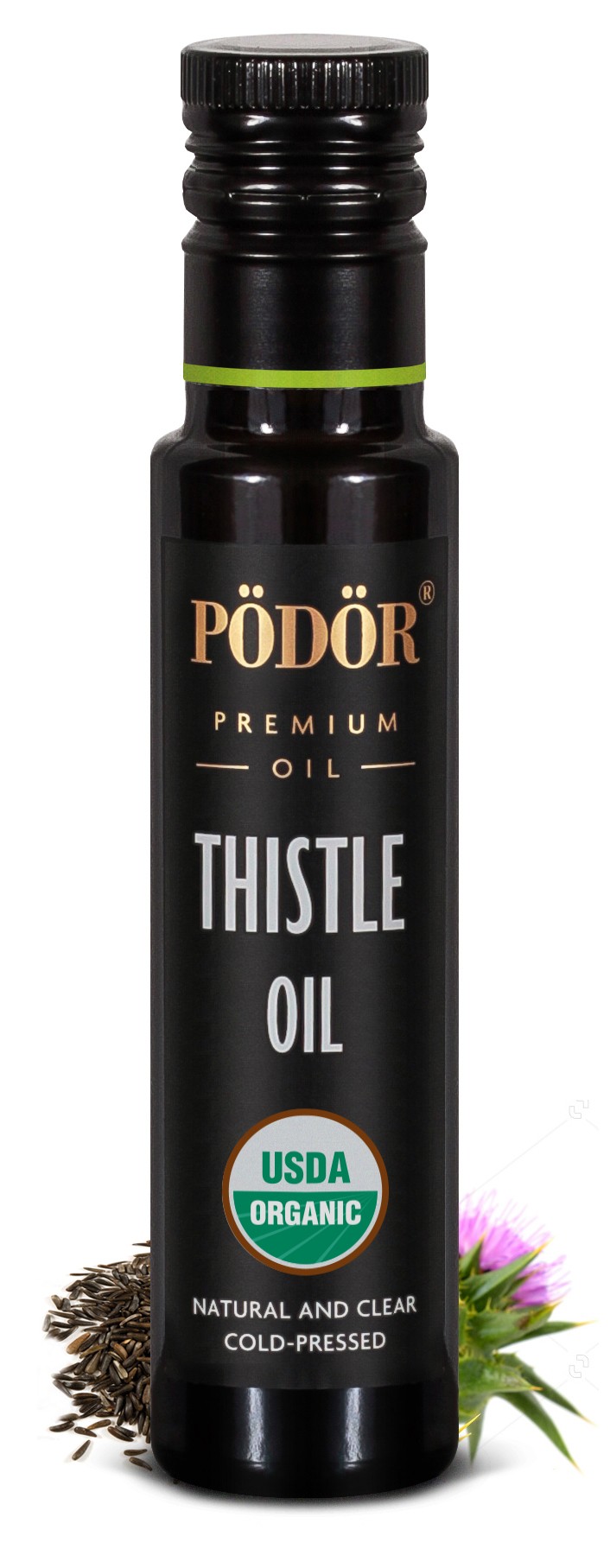 Organic milk thistle oil, cold-pressed - Pödör premium oils and vinegars